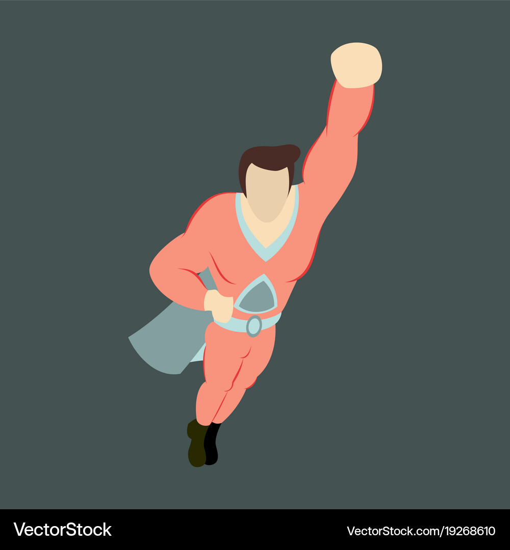 Superhero cartoon icon with superman Royalty Free Vector