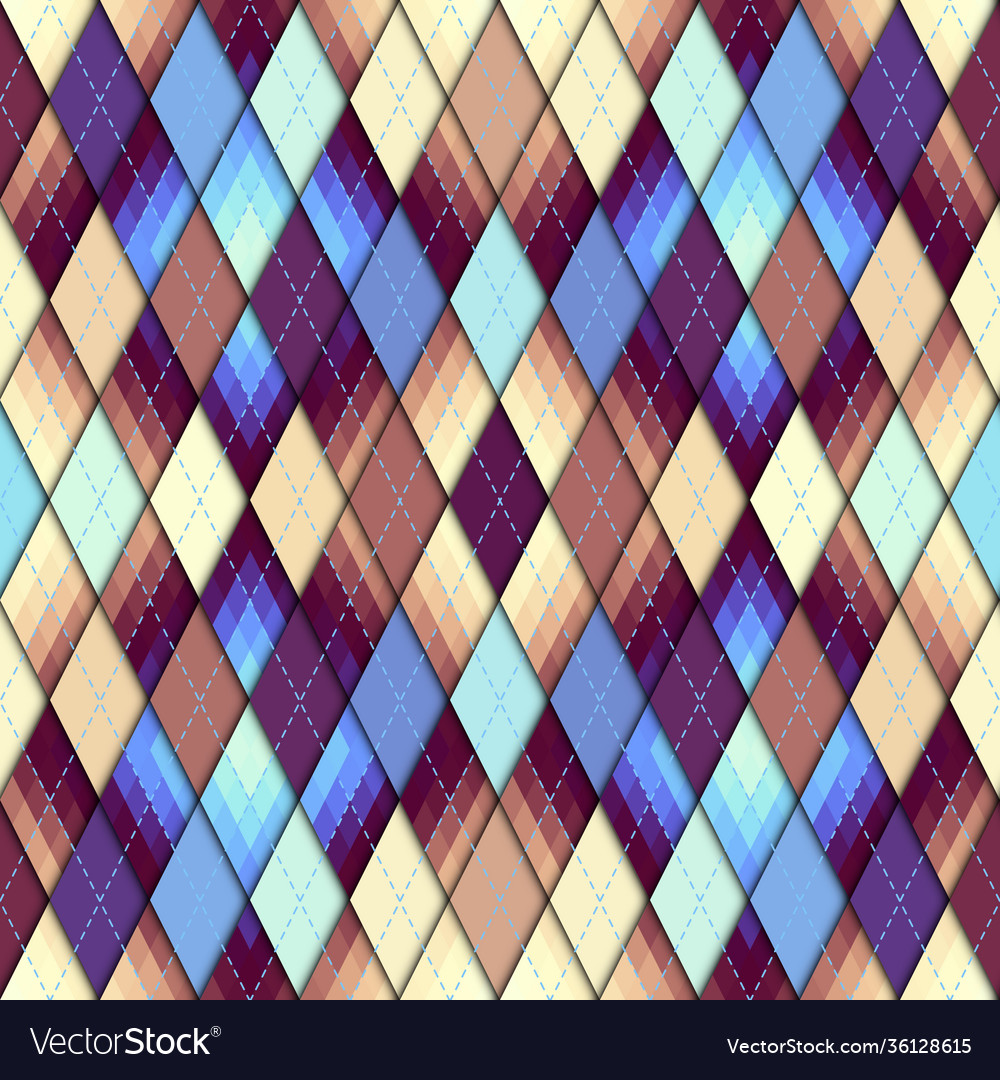 Argyle seamless pattern background pattern Vector Image