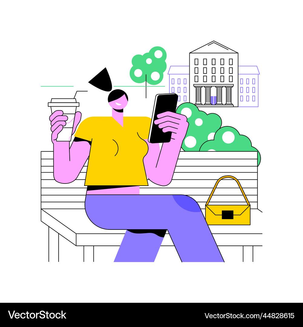 Calling friends isolated cartoon Royalty Free Vector Image