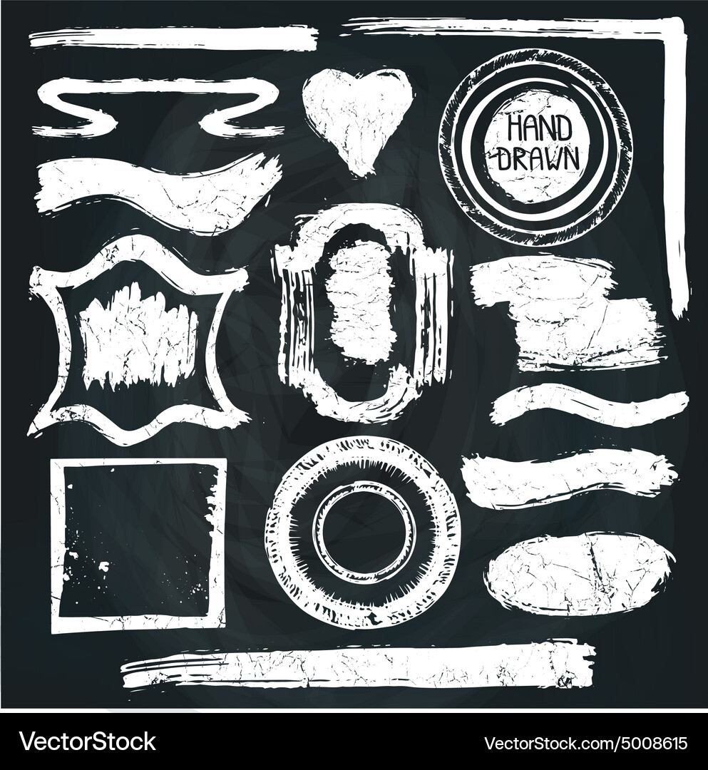 Distressed stamps setgrunge badgeslabelsframe Vector Image
