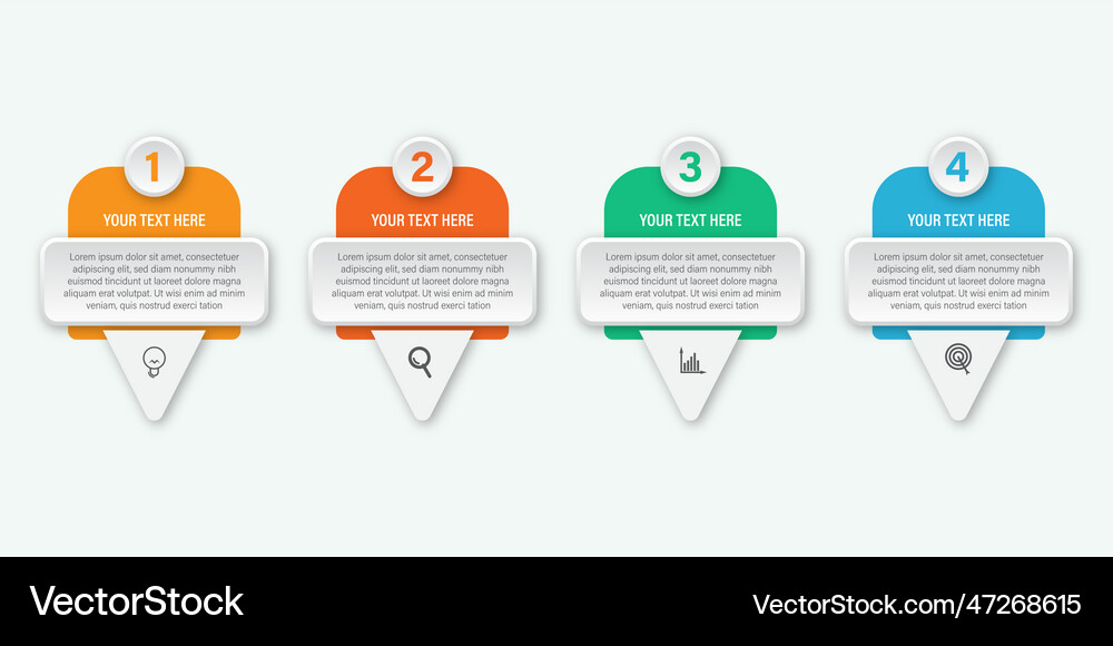 Modern infographic label design for business Vector Image