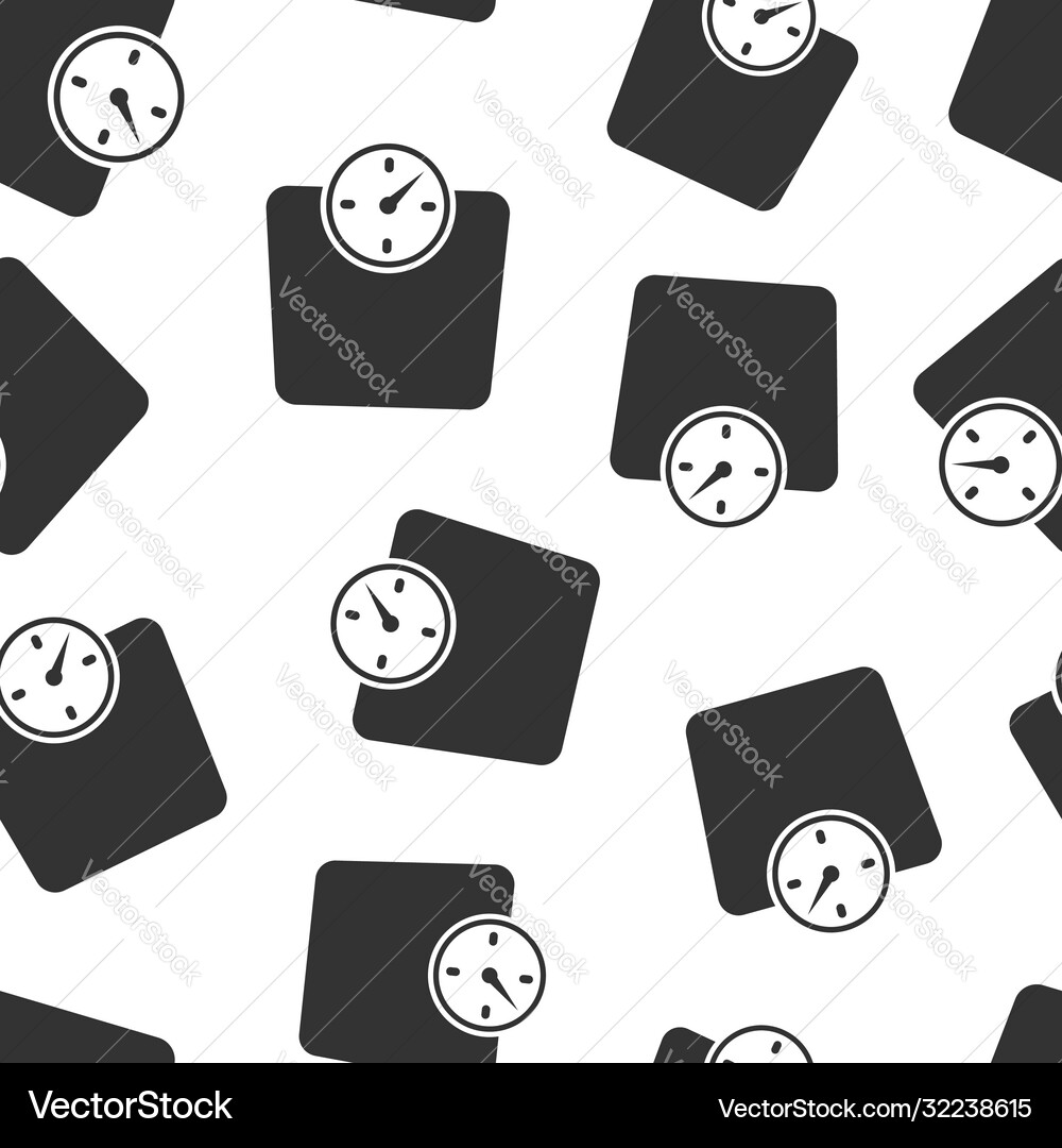 Scale icon in flat style balance on white Vector Image