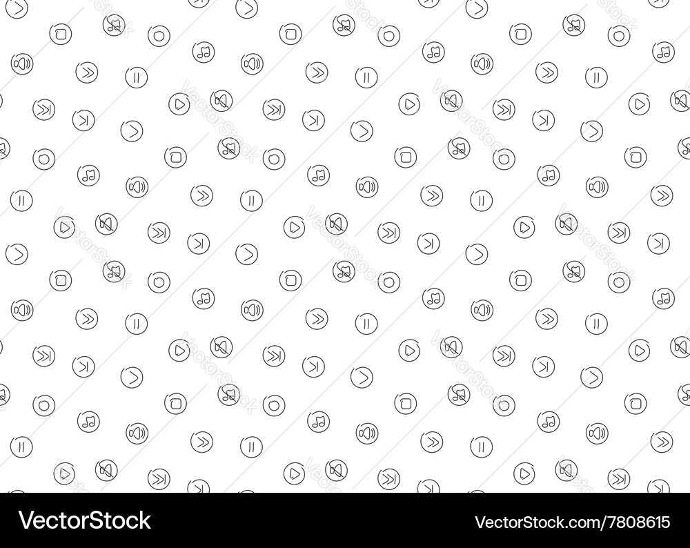 Sound voice multimedia seamless background Vector Image