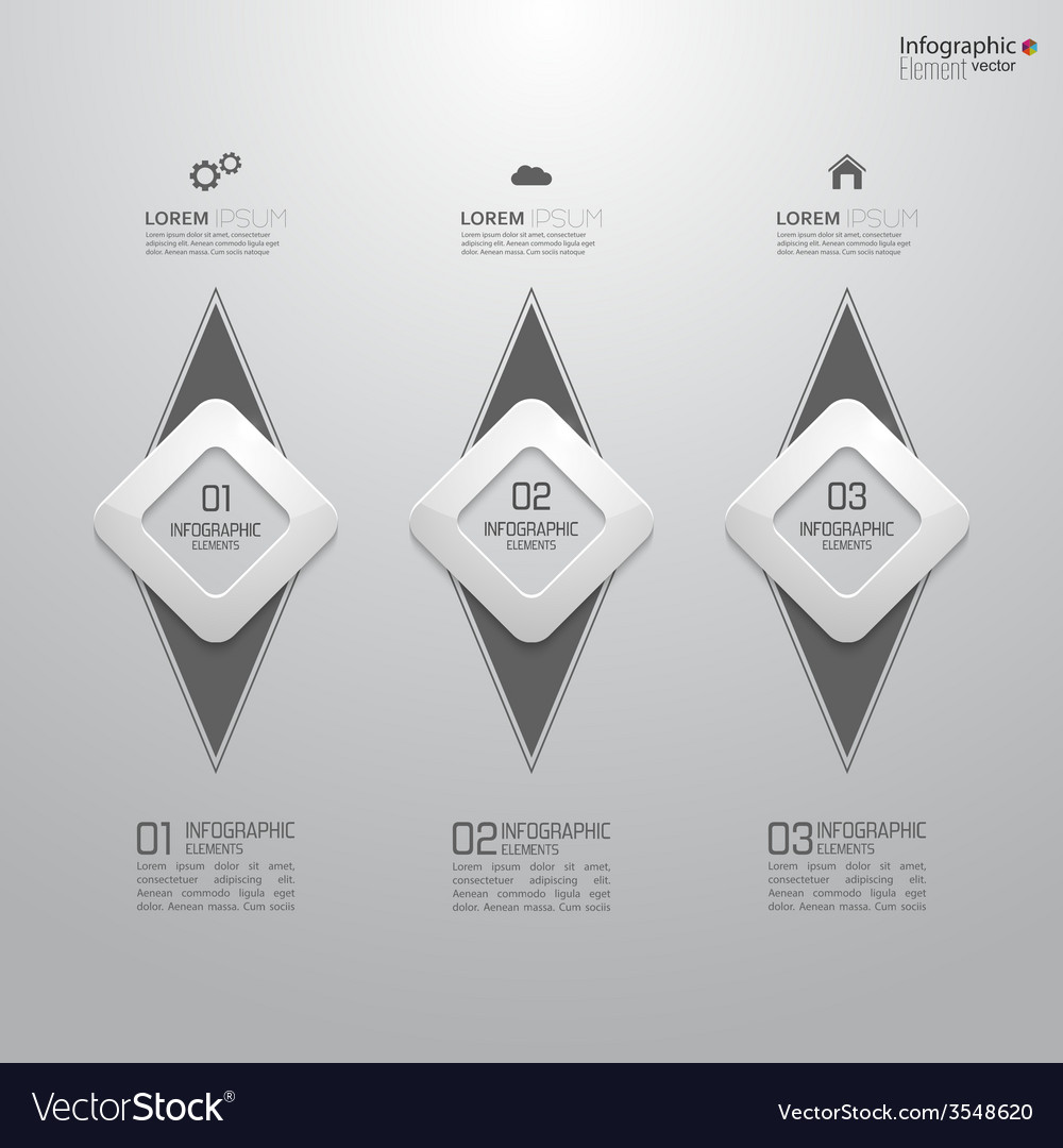 Comparative chart with templates for presentation Vector Image