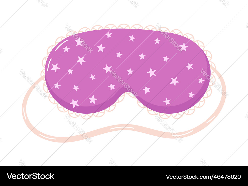 Cute mask for dreaming rest relax Royalty Free Vector Image