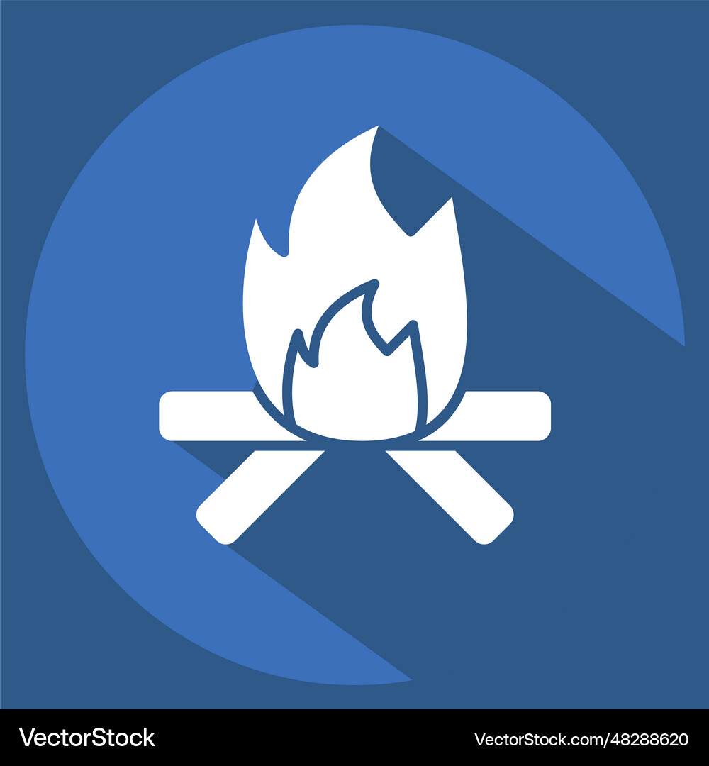 Icon fire related to american indigenous symbol Vector Image