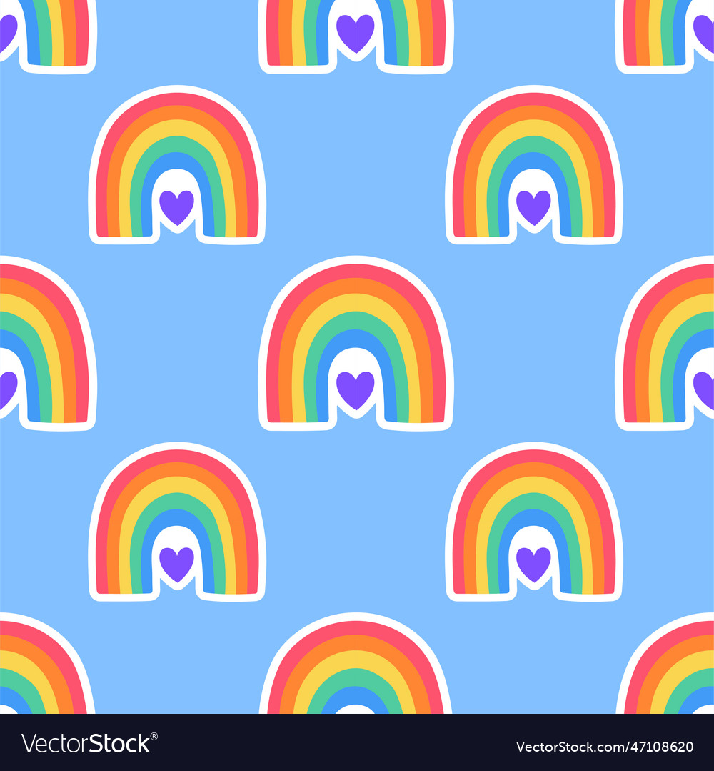 Lgbt Seamless Pattern Symbol Of The Royalty Free Vector