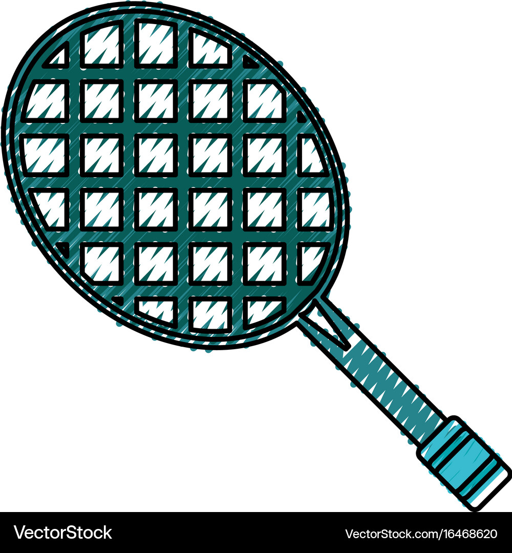 Sport tennis racket Royalty Free Vector Image - VectorStock