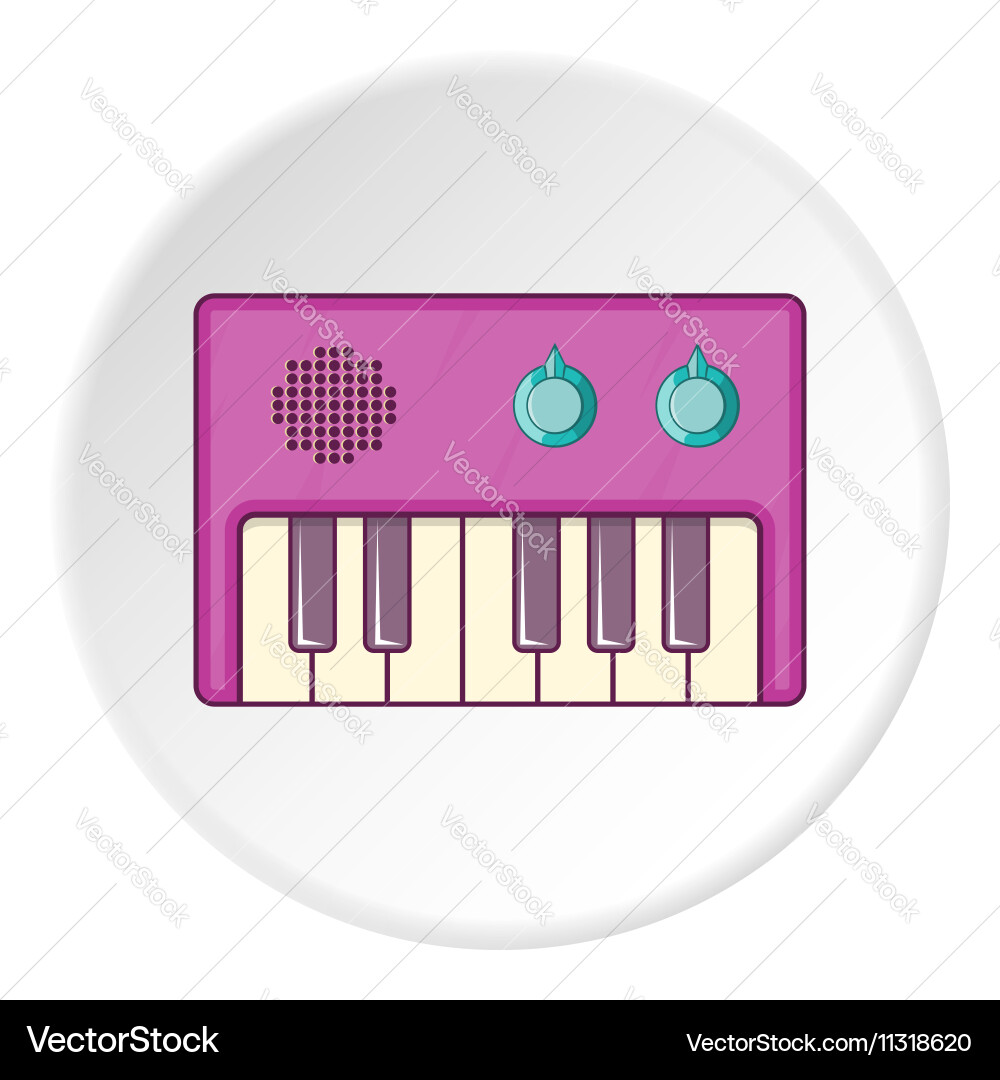 Synthesizer icon cartoon style Royalty Free Vector Image
