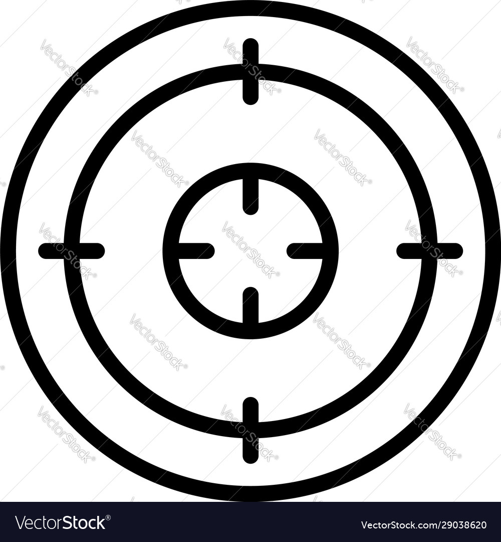 Target remarketing icon outline style Royalty Free Vector Target remarketing icon outline style Royalty Free Vector