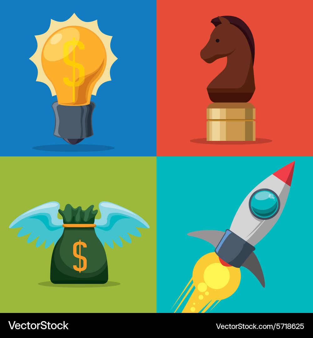 Business start up design Royalty Free Vector Image