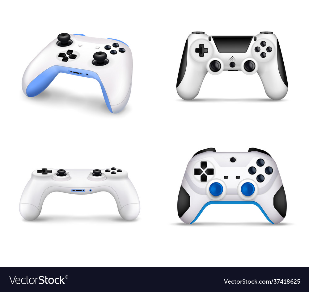 Controller realistic set Royalty Free Vector Image