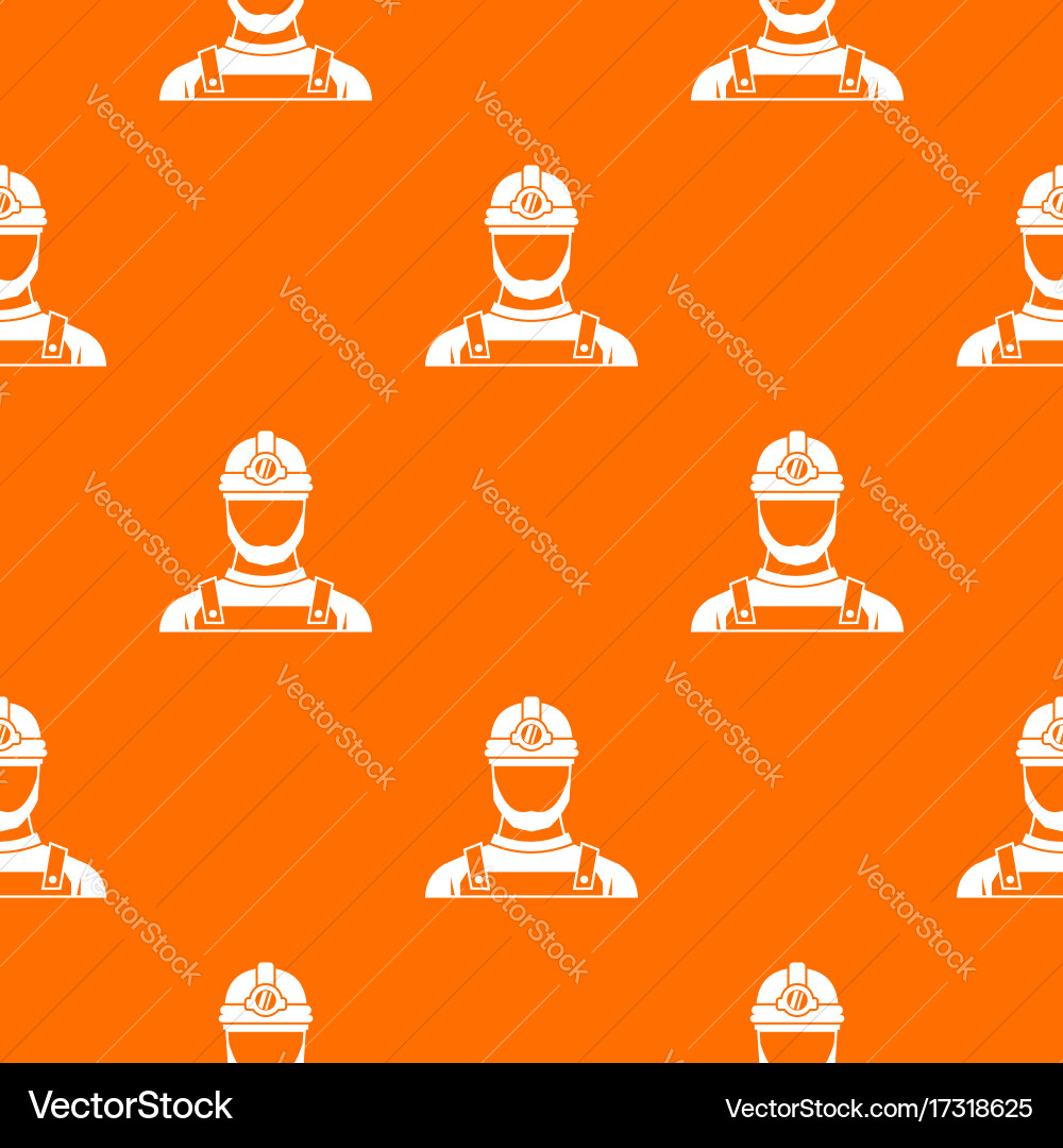 Male miner pattern seamless Royalty Free Vector Image