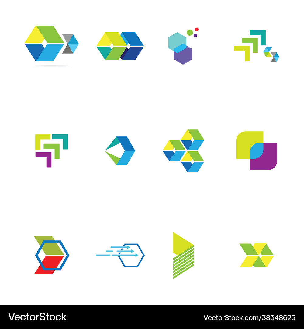 Modern logo concept design for fintech and Vector Image