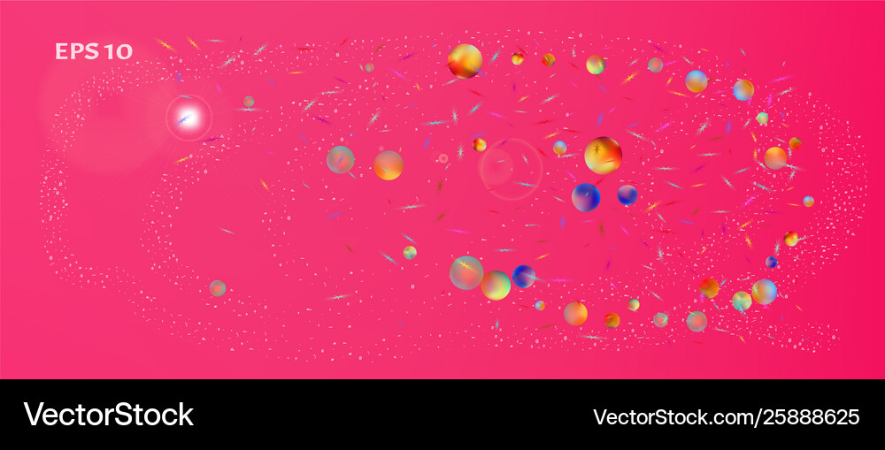 Signs abstract ultra wide space background Vector Image