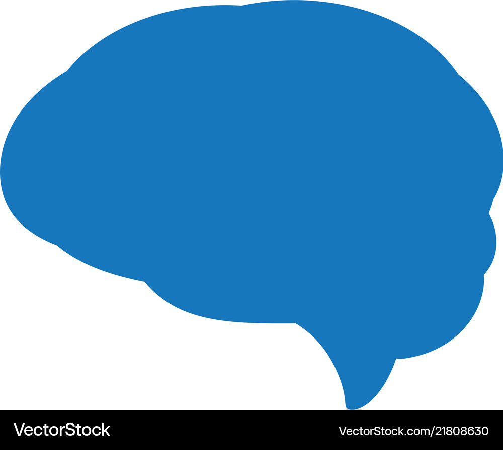 Brain Icon - Health & Psychology Royalty Free Vector
