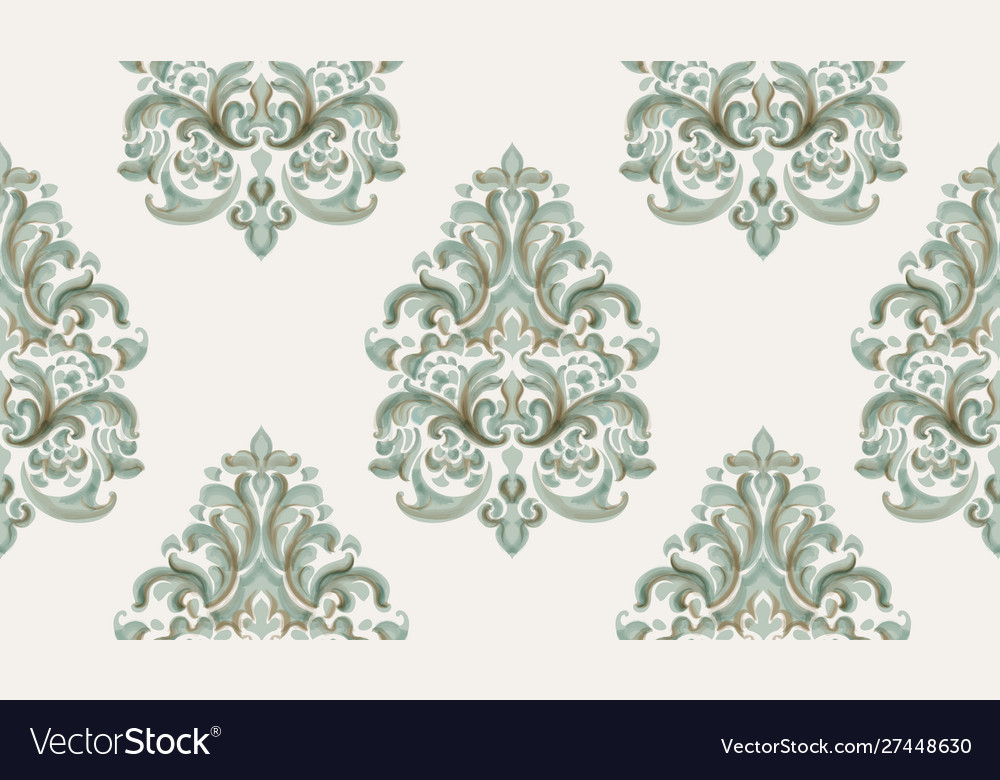 Rococo texture pattern Royalty Free Vector Image