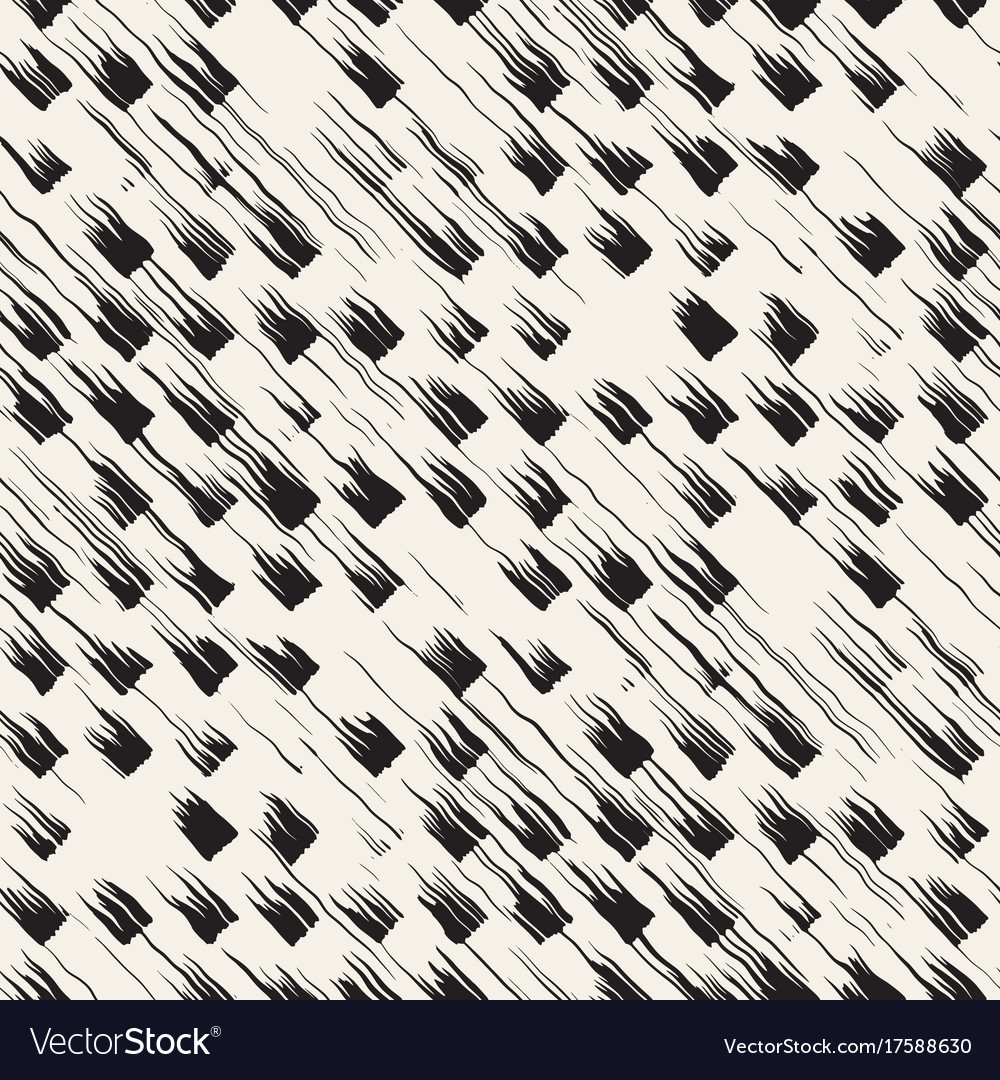 Seamless pattern with brush stripes Royalty Free Vector