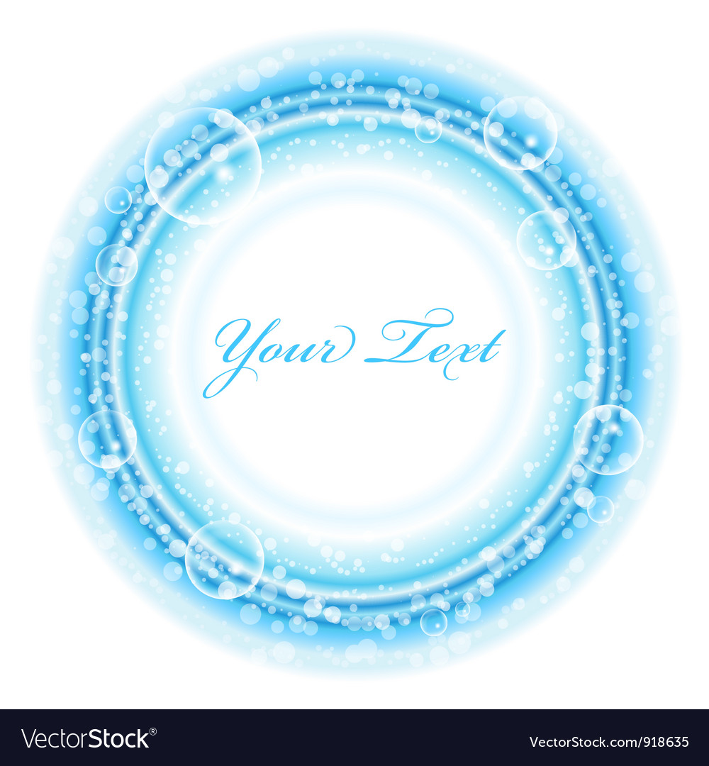 Bubbles - frame Royalty Free Vector Image - VectorStock