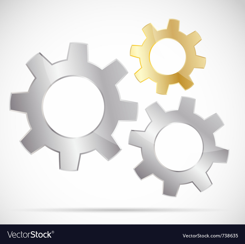 Gears Royalty Free Vector Image - VectorStock