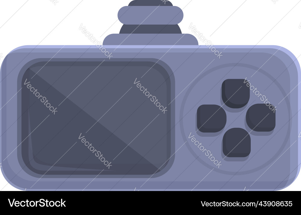 Video recorder icon cartoon car camera Royalty Free Vector