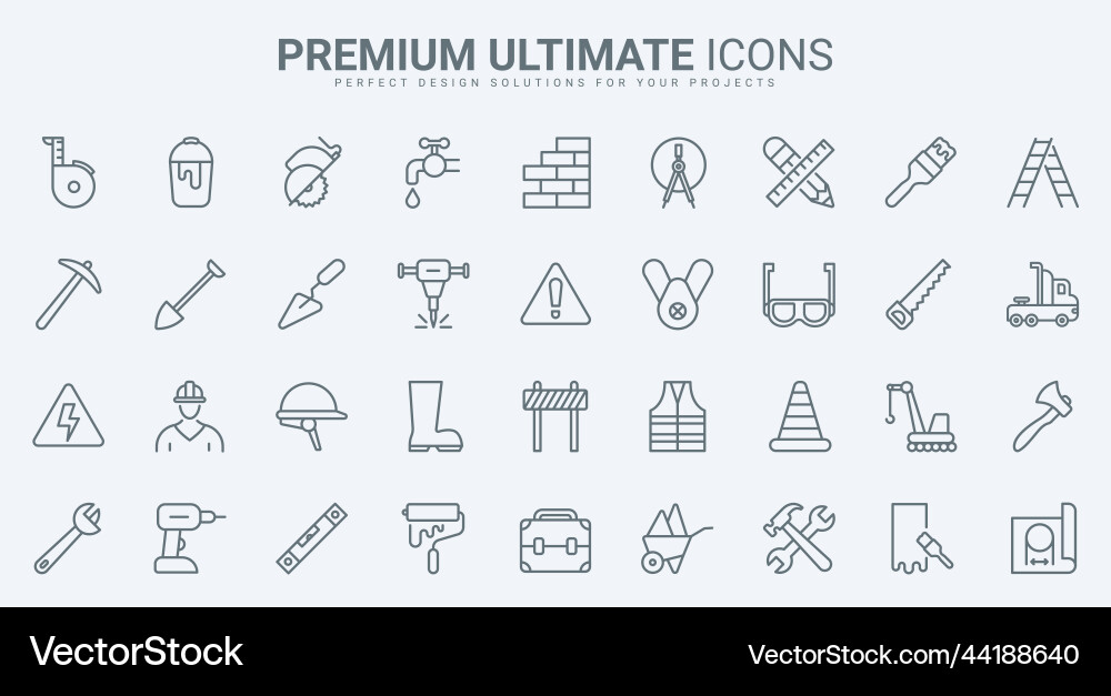 Building construction and repair equipment Vector Image