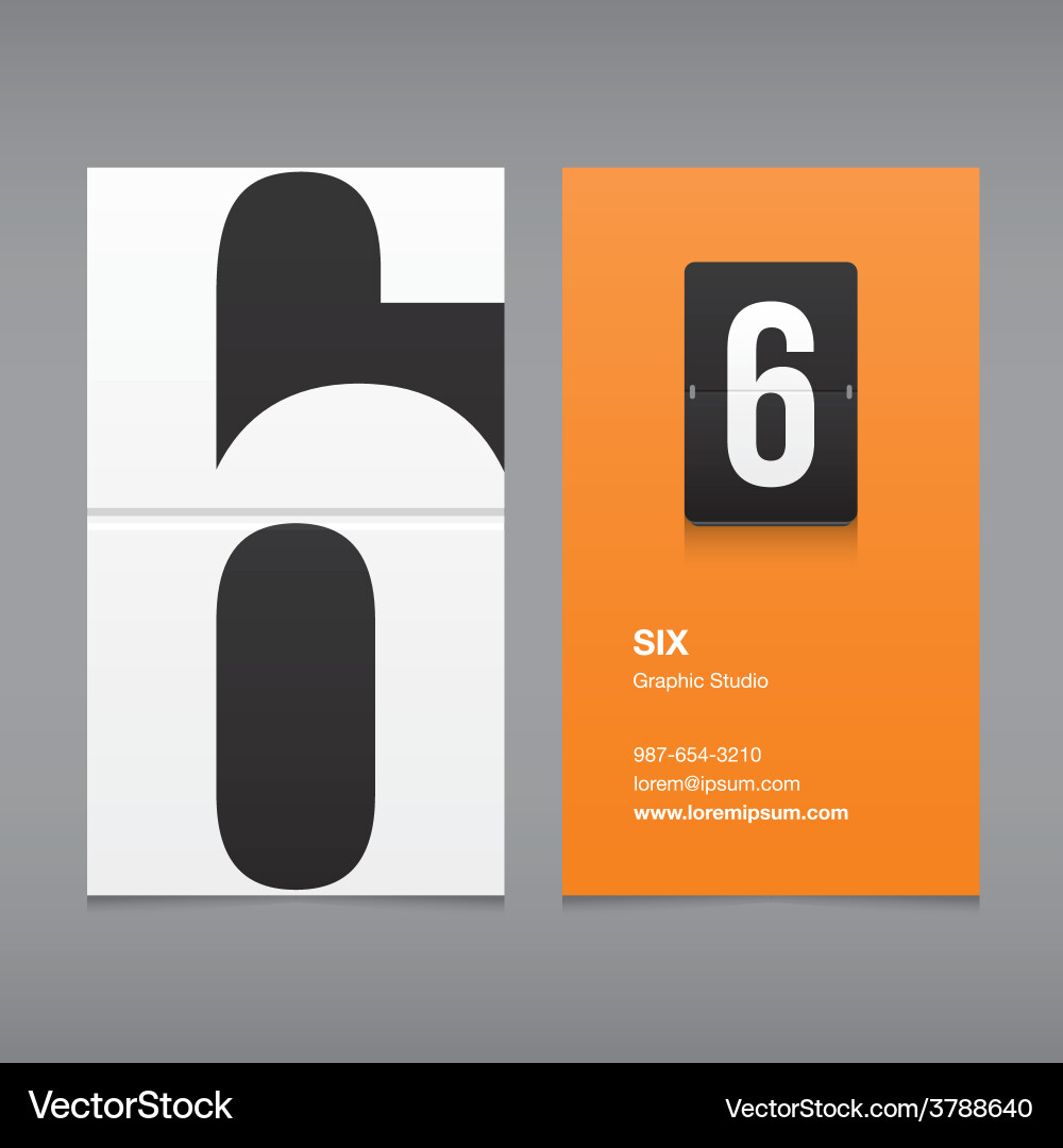 Business card number 6 Royalty Free Vector Image