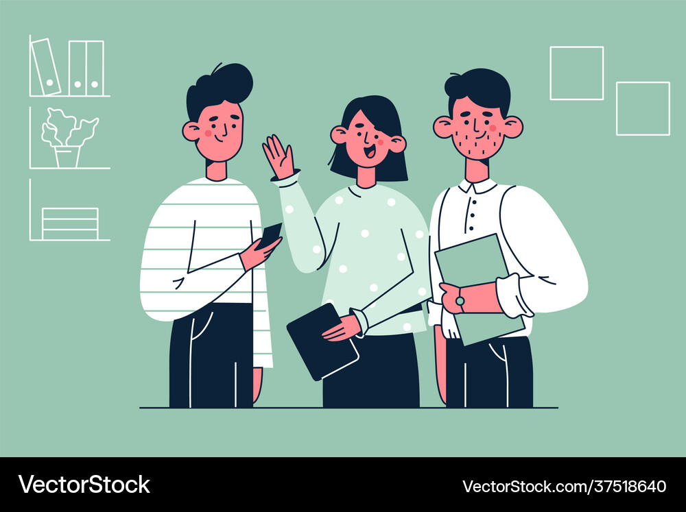 Business partners teamwork colleagues concept Vector Image