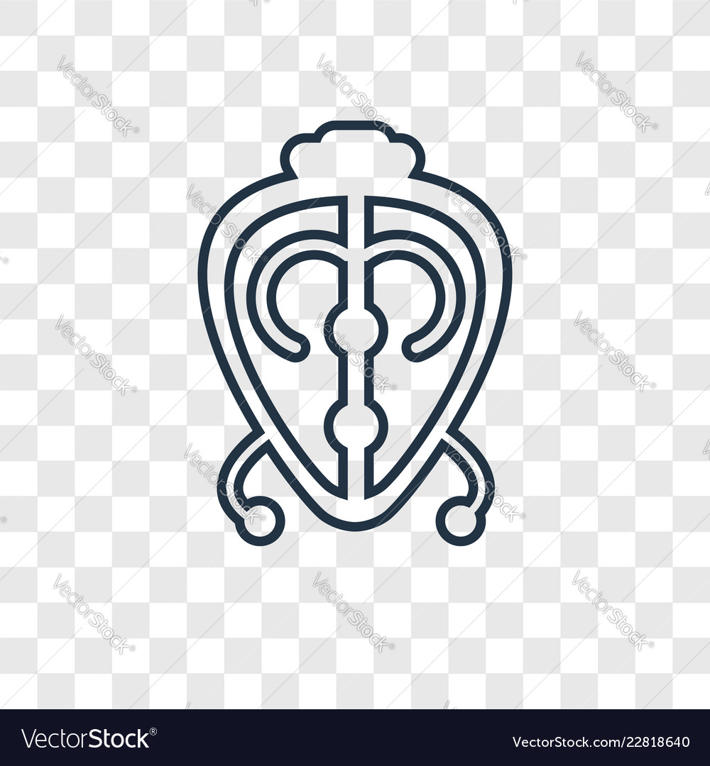 Devotion concept linear icon isolated Royalty Free Vector