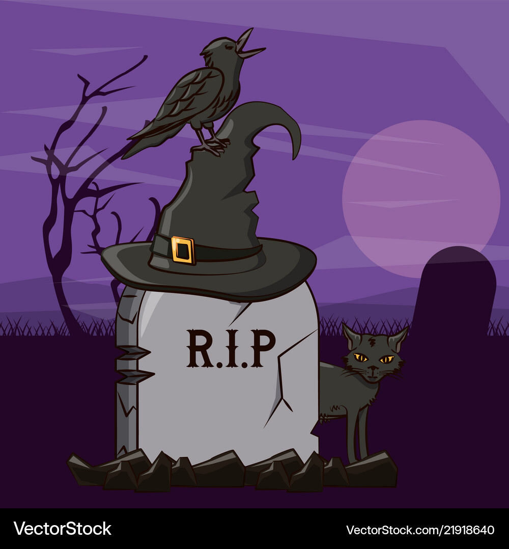 Halloween scary cartoons Royalty Free Vector Image