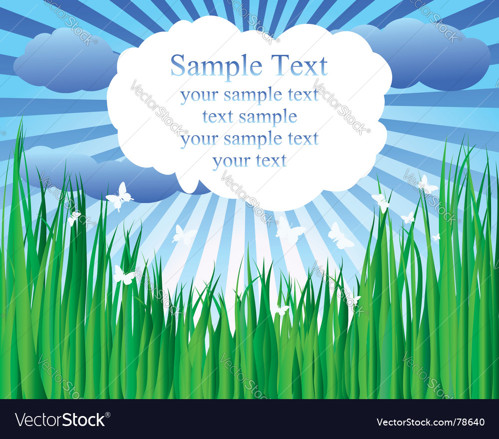 Meadow Royalty Free Vector Image - VectorStock