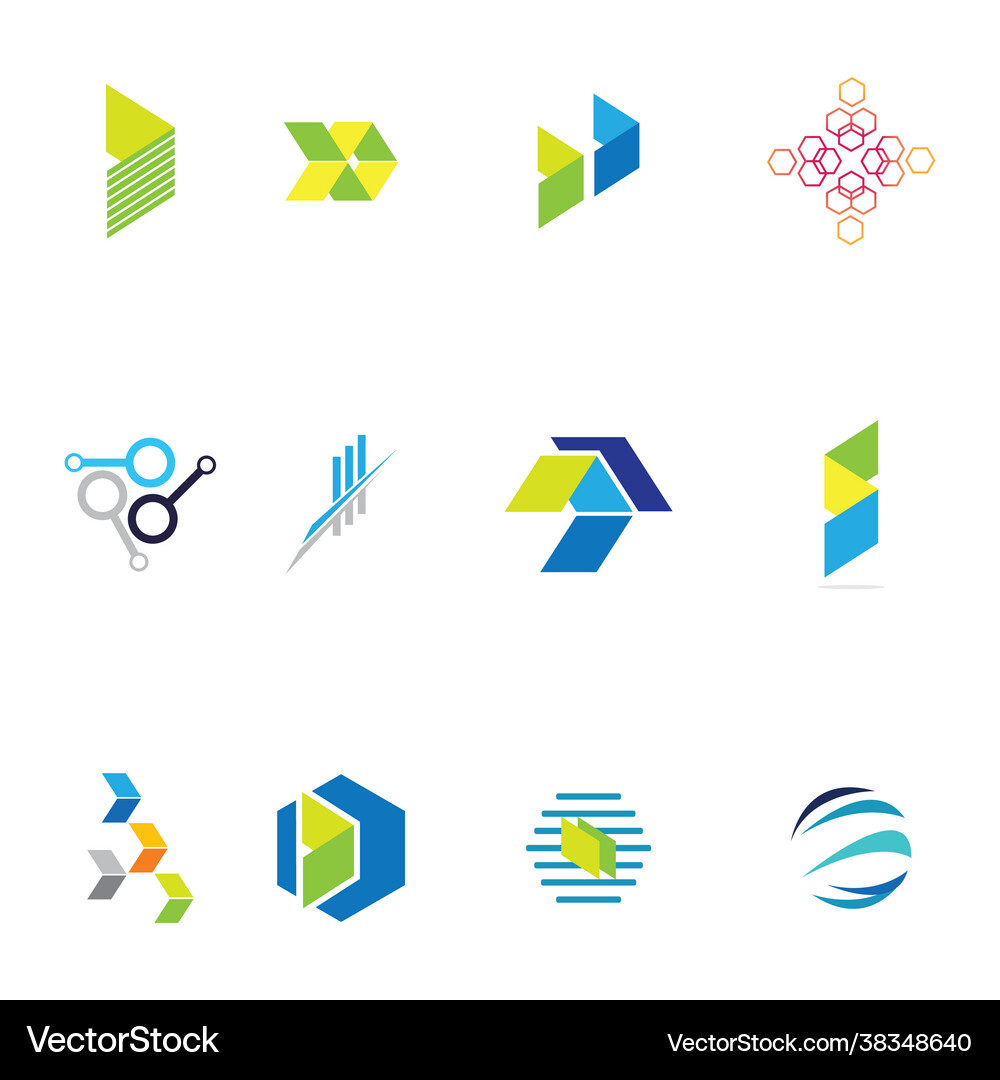 Modern logo concept design for fintech and Vector Image