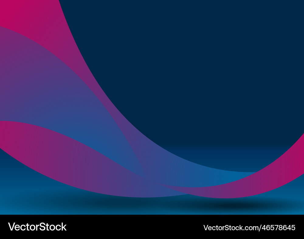 Dark blue purple waves abstract corporate Vector Image