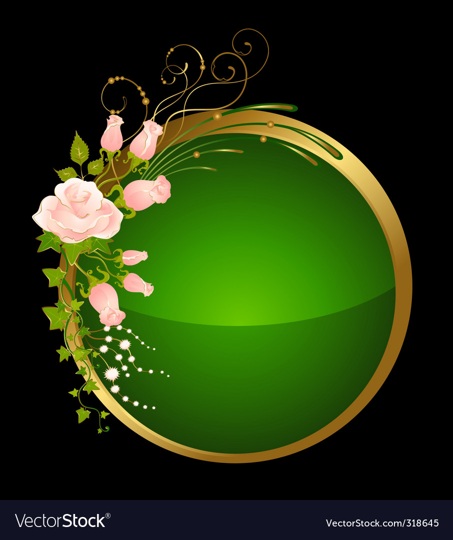 Rose frame Royalty Free Vector Image - VectorStock