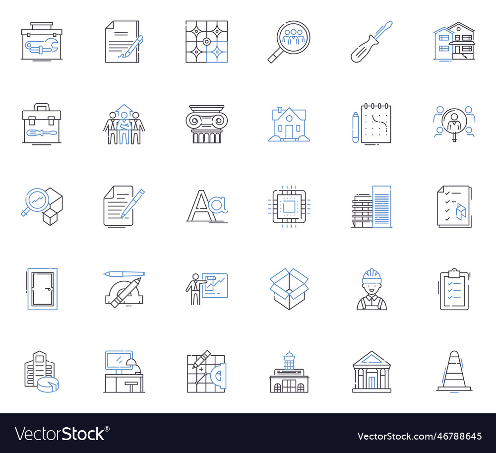 Technology devices line icons collection smartph Vector Image Technology devices line icons collection smartph Vector Image
