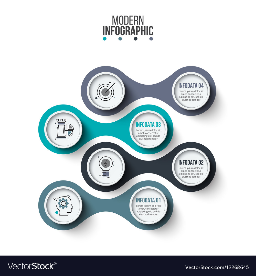 Thin line flat element for infographic Royalty Free Vector