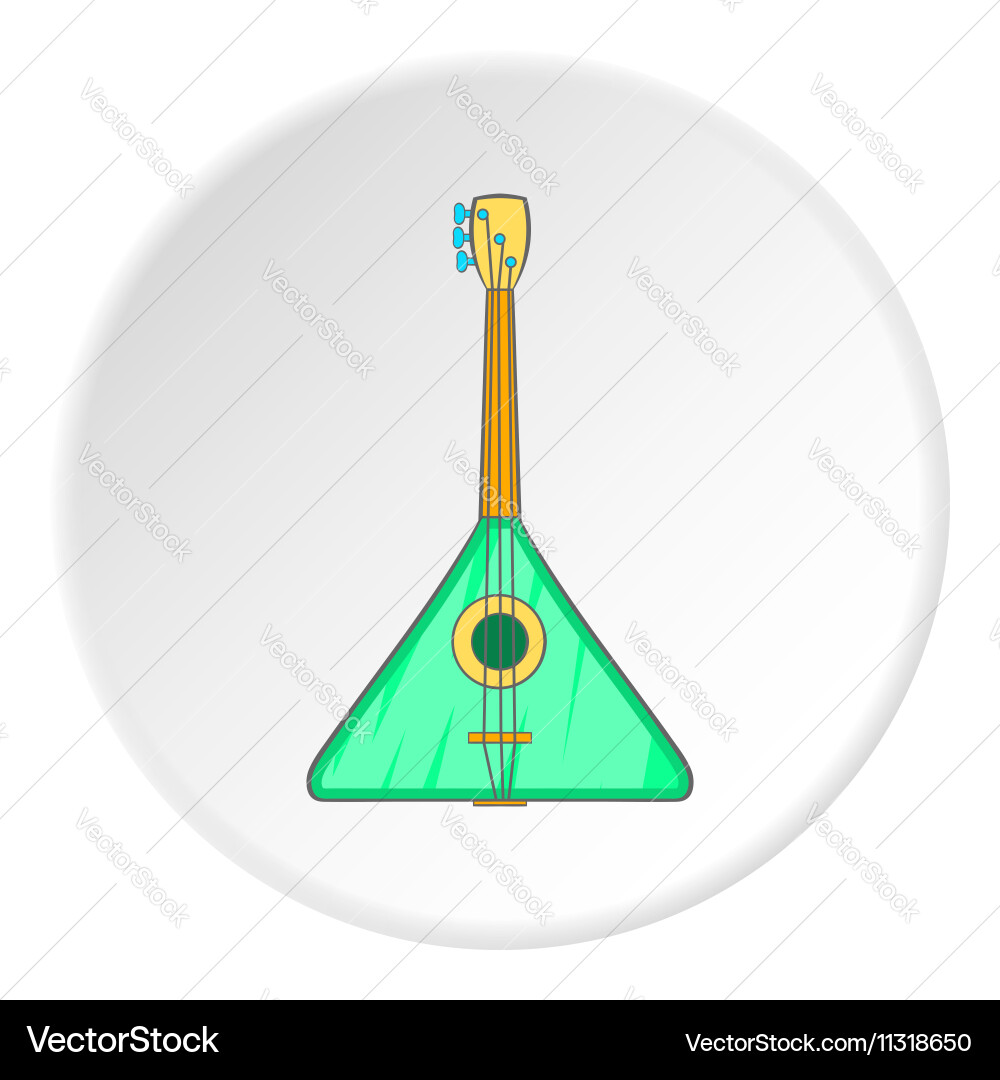 Balalaika icon cartoon style Royalty Free Vector Image