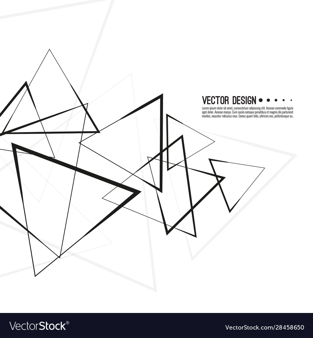 Intersecting triangles pattern Royalty Free Vector Image