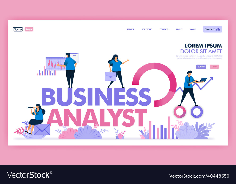 People analyze problem in business to get Vector Image
