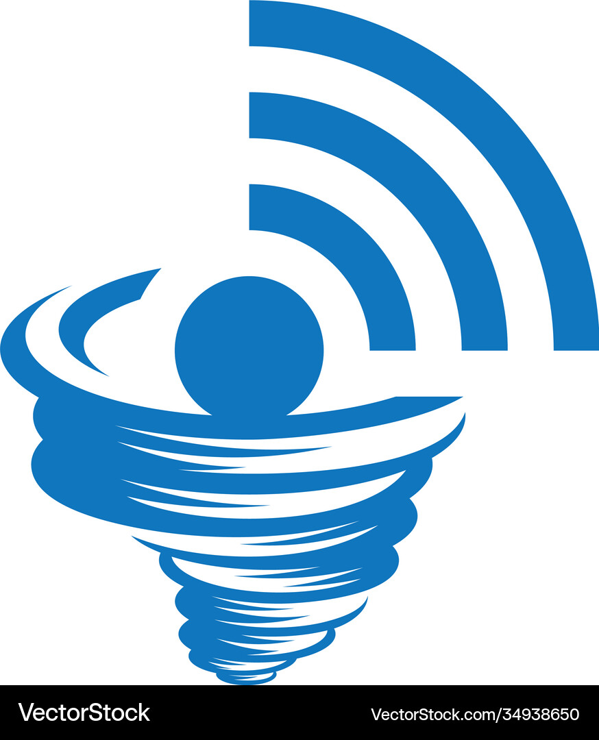Smart tornado logo template creative twister Vector Image