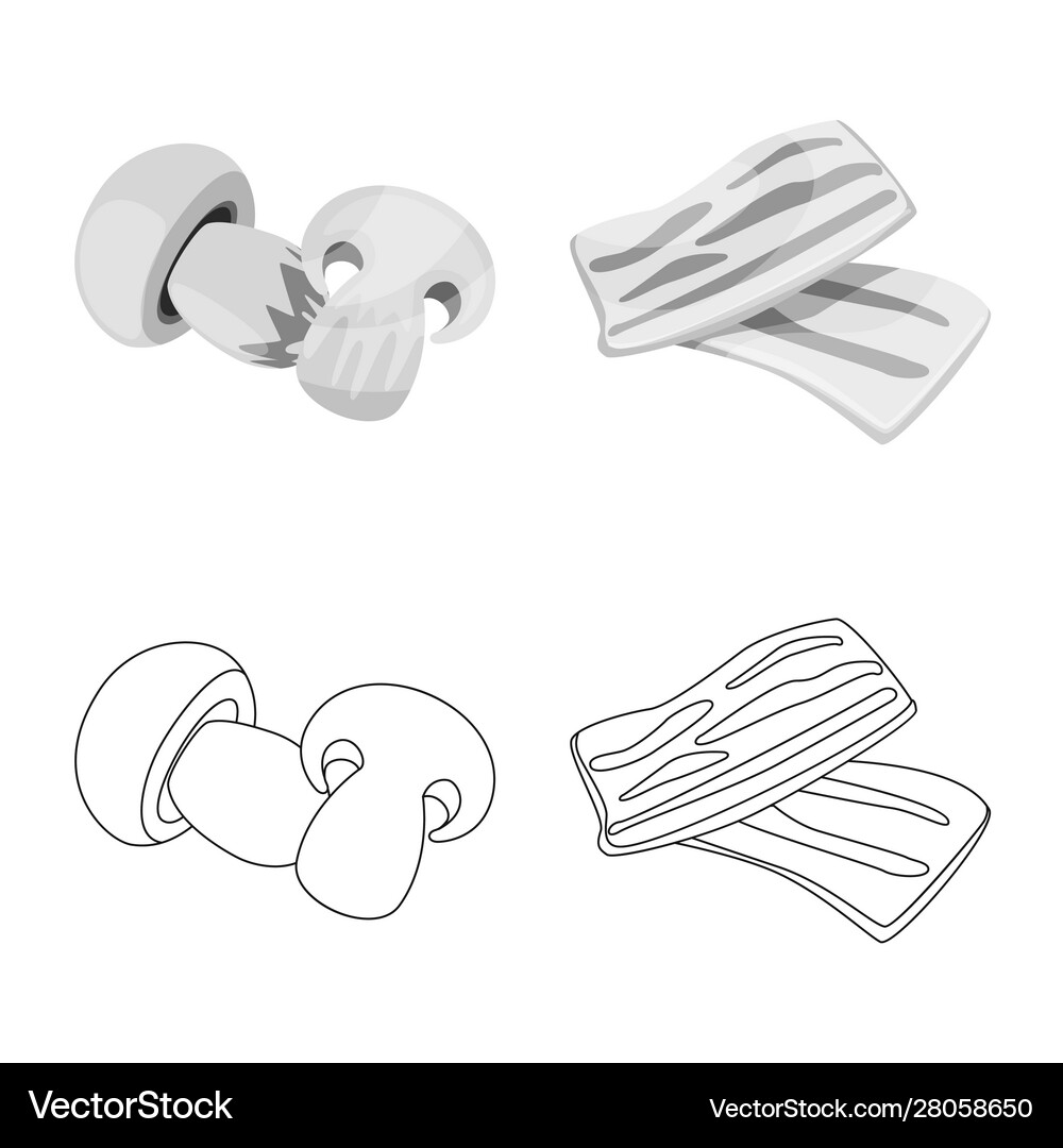 Taste and product icon set Royalty Free Vector Image