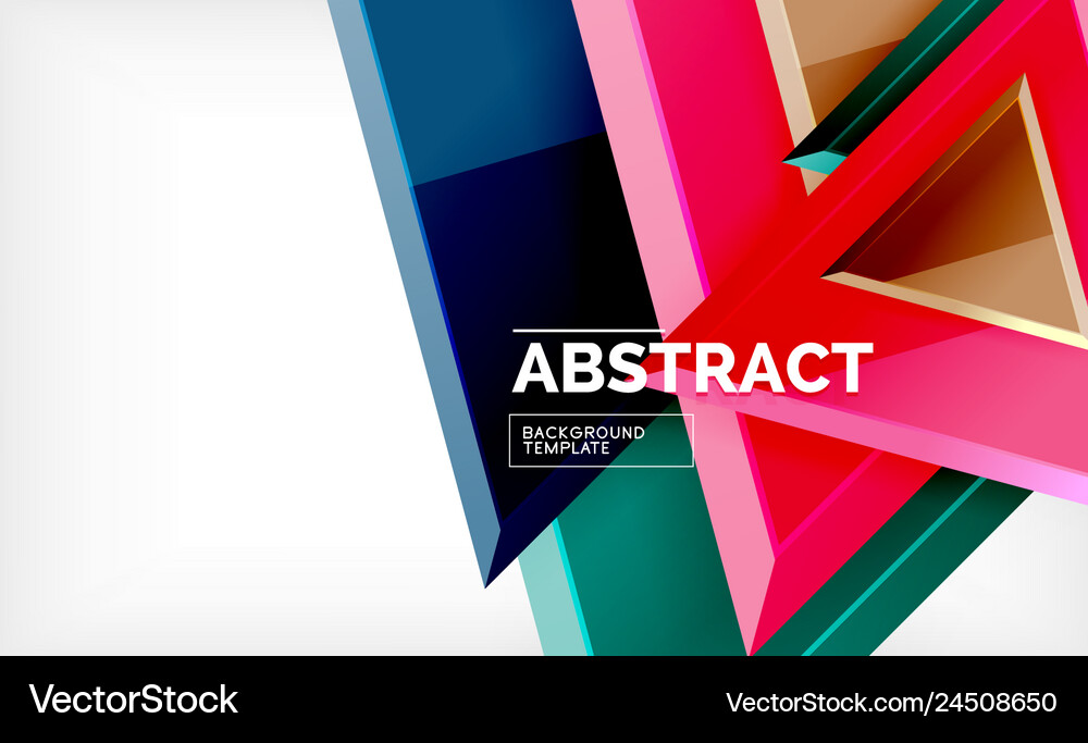 Triangles repetiton geometric abstract background Vector Image