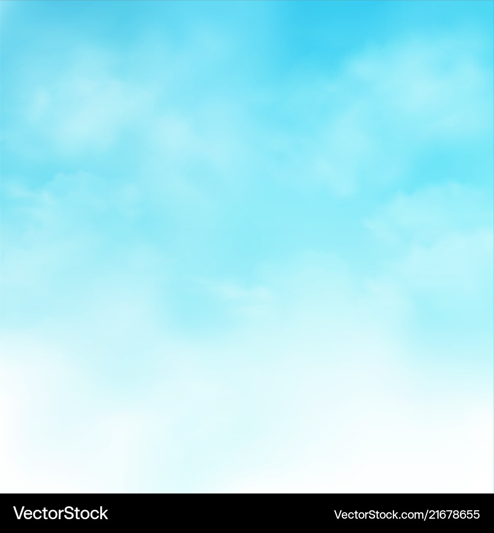 Abstract of realistic blue sky with clouds Vector Image