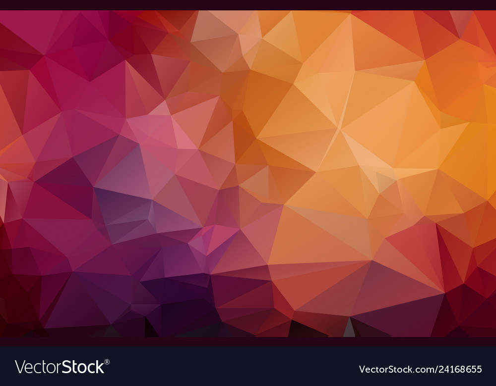 Dark red geometric rumpled triangular low poly Vector Image