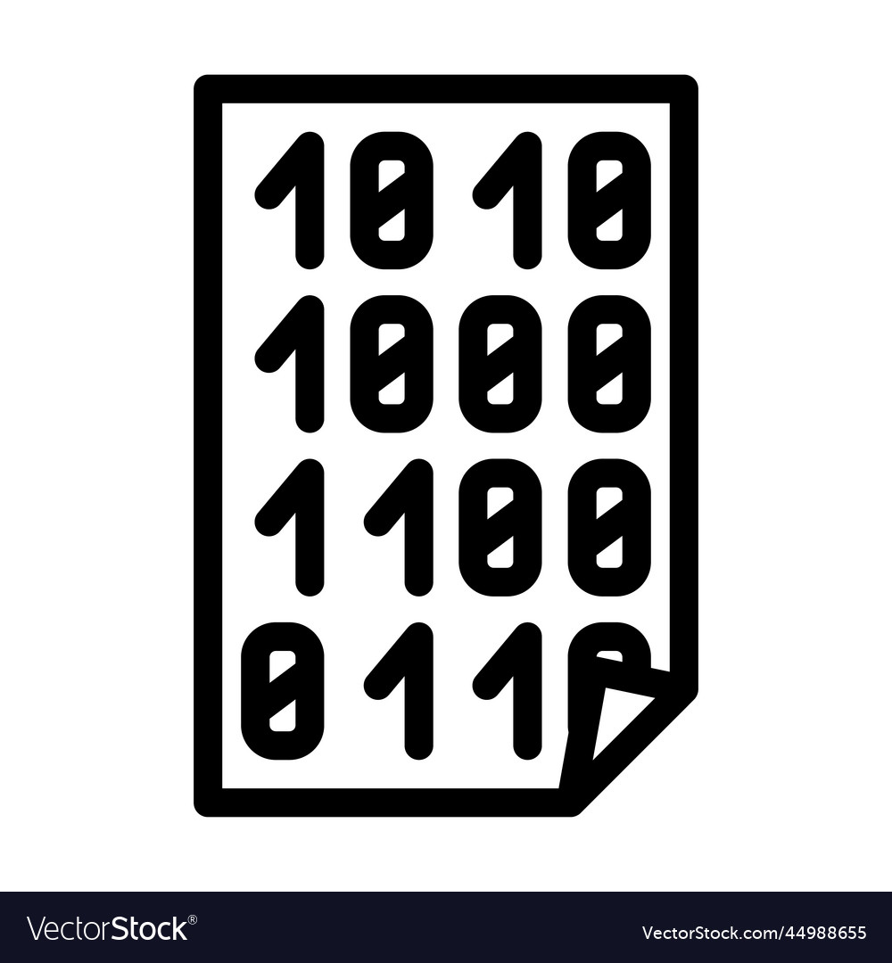 Empty folder line icon Royalty Free Vector Image