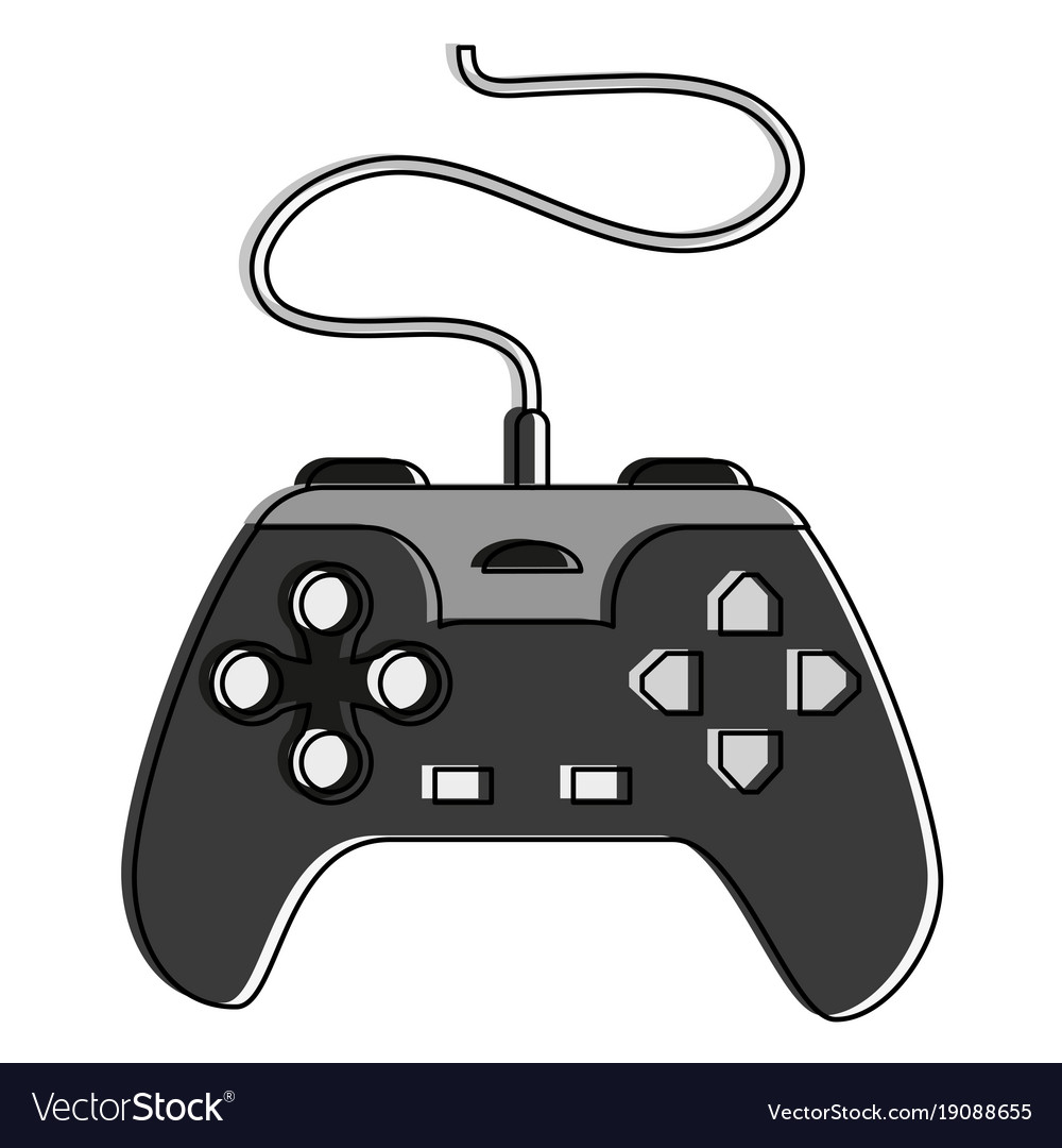 Gamepad console controller Royalty Free Vector Image