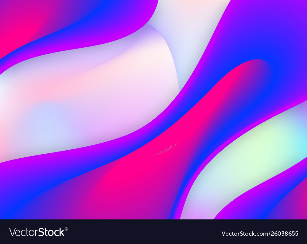 Liquid fluid background with dynamic elements Vector Image