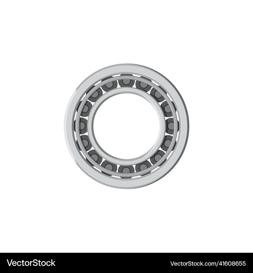 Self-aligning ball bearings isolated spare part Vector Image