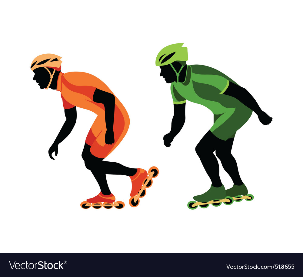 Speed skating Royalty Free Vector Image - VectorStock