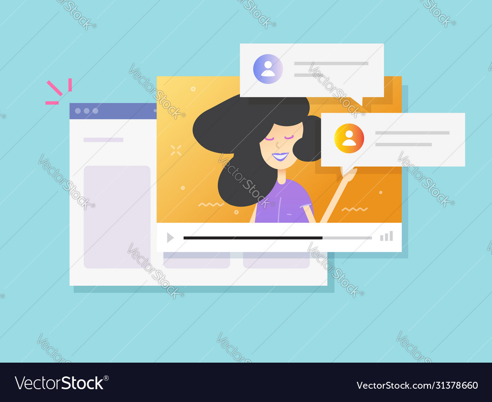 Distance learning on internet idea or person Vector Image